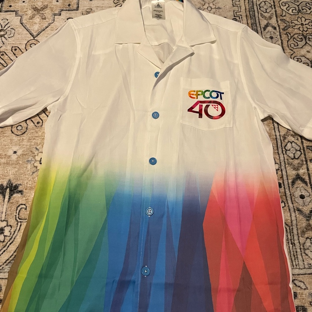 Epcot 40th Anniversary Button Down - Gem
